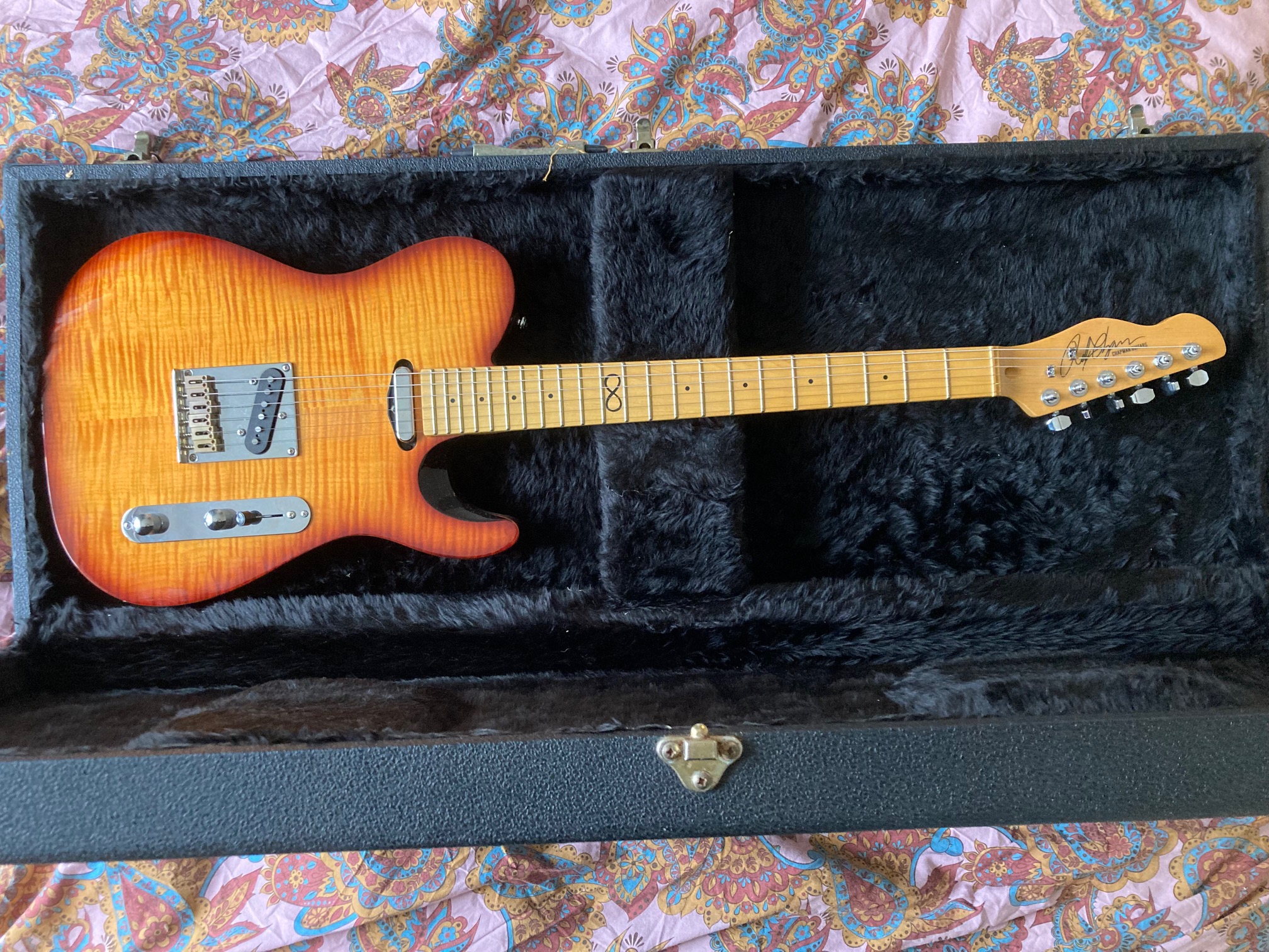 Price Drop! Chapman ML3 Traditional RARE flame telecaster-style guitar ...